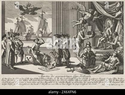 Cartoon on the Treaty of Fontainebleau, 1785, Das Gedemüthigte Holland ...