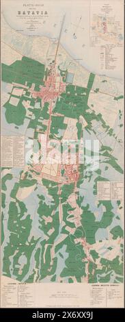 Map of the city of Batavia Stock Photo - Alamy