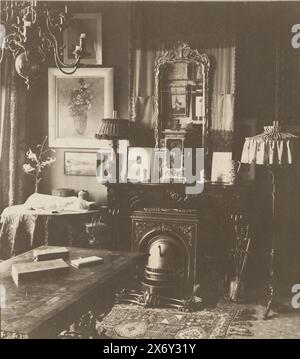 Interior of Stadhouderskade 56, the home of Andries Bonger in Amsterdam ...