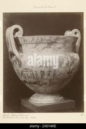 Painted Etruscan terracotta vase, c. 1875 - c. 1900 photograph National ...