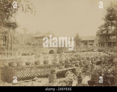 Gardens of Howqua in Huadi, Canton; Canton-Chinese Summer House of Cha ...