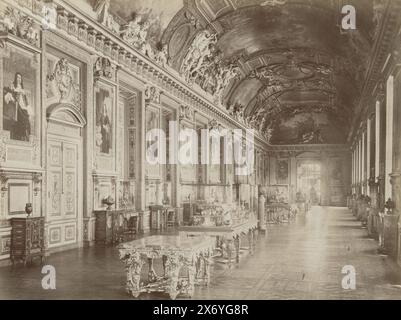 Gallery in the Louvre, Paris, JD, 1870 - 1910 photograph Paris paper ...