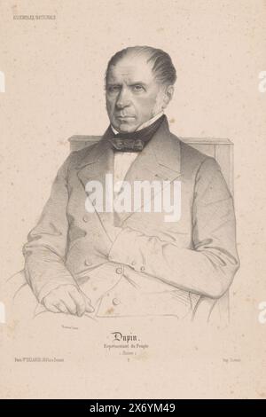 Portrait of the politician Charles-André Dupin, Dupin (title on object ...
