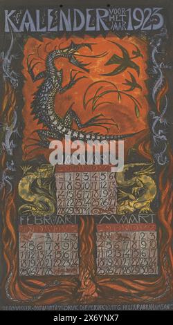 Calendar of year 1923 Stock Photo - Alamy