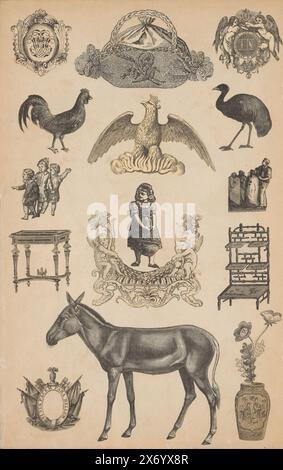 Collage of cut-out pictures, Collage of cut-out pictures. Part of an ...