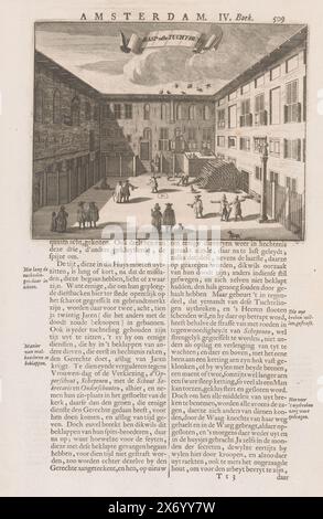 View of the courtyard of the Rasphuis in Amsterdam, Anonymous, 1665 - c ...
