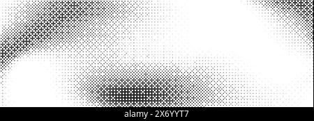 Pixelated bitmap gradient texture. Black and white dither pattern ...