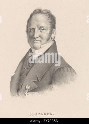 Portrait of Joseph-Denis Odevaere, Odevaere (title on object), print ...