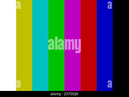 colour bars are a television test pattern Stock Photo - Alamy