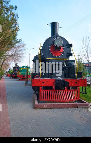At the Railway Museum, a collection of Soviet, Russian era trains ...