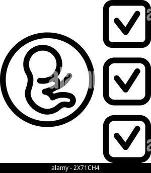 birth plan checklist vector Stock Vector Image & Art - Alamy