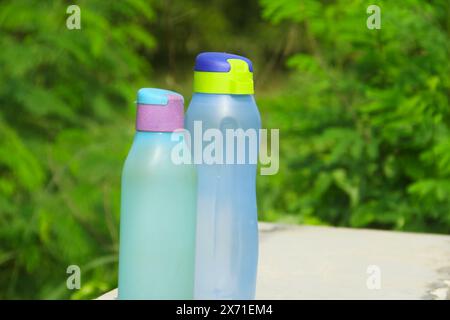 Drinking water bottles that are carried during sports and tiring ...