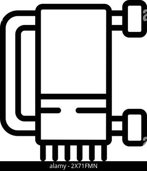 Graphics Processing Unit Part of Computer and Hardware Hand Drawn Icon ...
