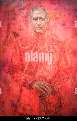Artist Jonathan Yeo and King Charles III at the unveiling of Yeo's ...