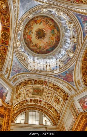 Interior, Ceiling with Belfry, St Isaac's Cathedral, UNESCO World ...