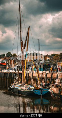 Sailing barge Greta at the dock in whitstable harbour Stock Photo - Alamy