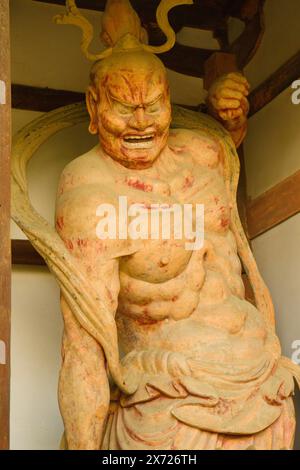 Japan, Nara, Horyuji Temple, guardian statue Stock Photo - Alamy