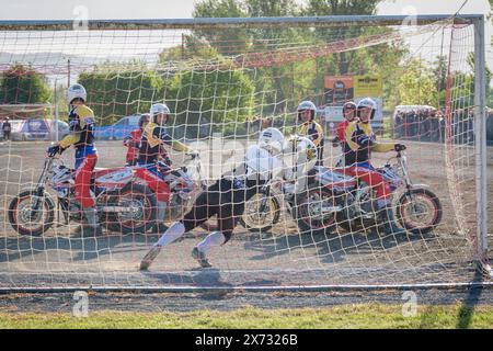 Action during the Elite 1 moto ball match between MBC St Georges and ...