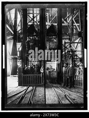Hoisting Ore & Lowering Miners, Lead Homestake Mine, South Dakota, USA ...