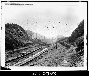 Culebra Cut, Deepest Section of Panama Canal, c. 1915 Stock Photo - Alamy