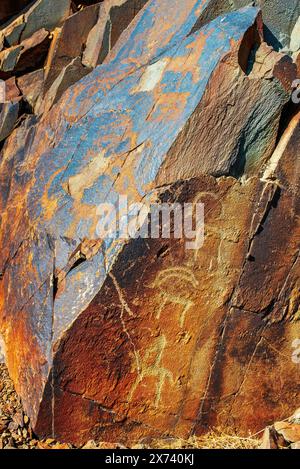 Ancient petroglyphs of Karasay gorge in Taraz, Jambyl Region ...