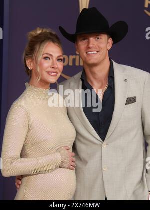Parker McCollum, Hallie Ray Light McCollum attend the 59th Academy of ...