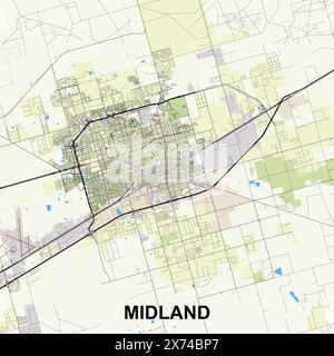 Midland County (Texas) outline map set Stock Vector Image & Art - Alamy