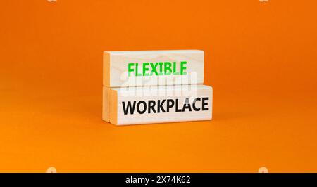 Flexible workplace symbol. Concept words Flexible workplace on ...