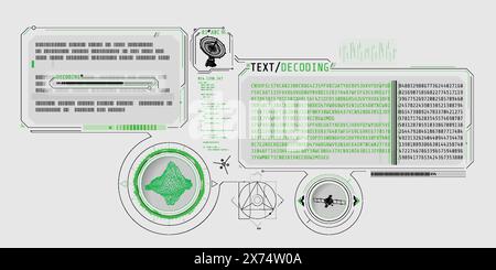 Decoding satellite and radio telescope data about an object Stock ...