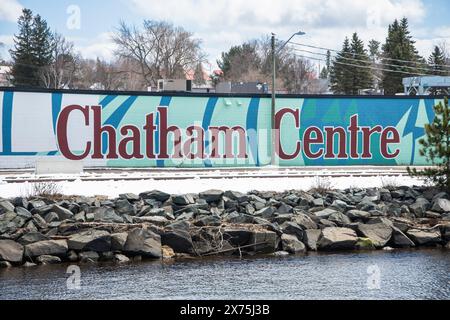 Chatham Centre mural on Atlantic Superstore building in Miramichi, New ...