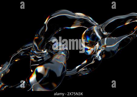 glass dispersion effect abstract background. 3d rendering Stock Photo ...