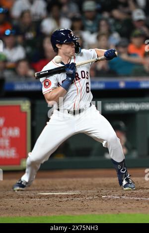 Houston Astros' Jake Meyers hits an RBI single in the fourth inning of ...