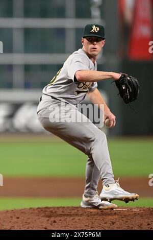 Oakland Athletics pitcher JP Sears walks from the mound after being ...