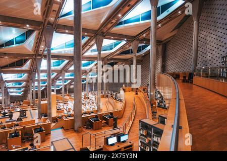 geometric roof patterns in Bibliotheca Alexandrina, a vast library in ...