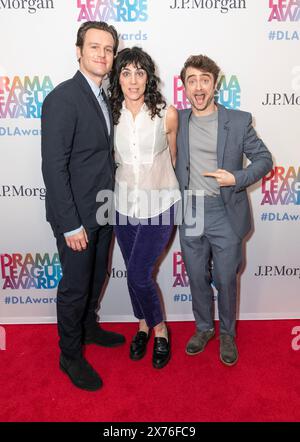 Jonathan Groff, Leigh Silverman, Daniel Radcliffe attend 90th Annual Drama League Awards at The ...