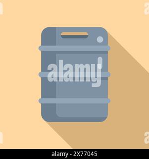 Metal beer keg vector clipart. Black and white outline and transparent ...