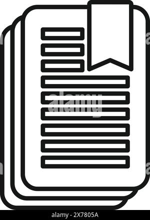Simple Line Drawing of Documents, Research and Document Review Process ...