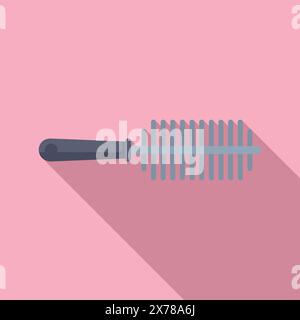 Vector illustration of a sleek comb in a minimalist black and white ...