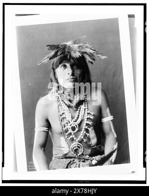 Tev Gui, a Hopi Snake chief, half-length portrait in ceremonial dress ...