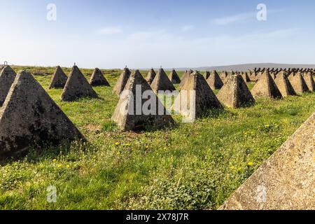 Czech defense fortification bunker and tank T34 from world war two ...