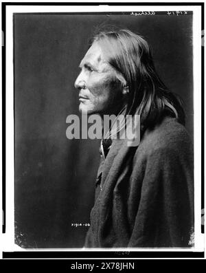 Alchise an Apache Indian by Edward Curtis circa 1906, restored and ...