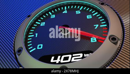 High-speed tachometer. 3D render Stock Photo - Alamy