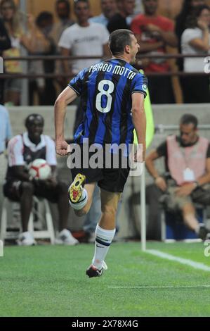 Milan Italy 29/08/2009: Thiago Motta,Inter player, during the match Ac ...
