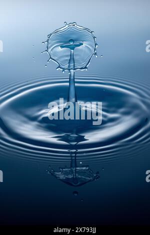 water drop collision. Water splash Stock Photo - Alamy