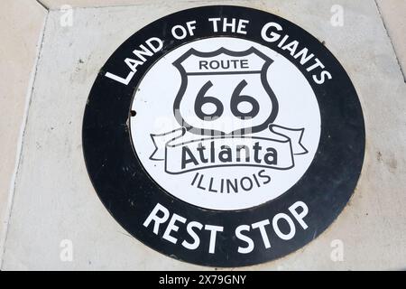 American Giants Museum in Downtown, Atlanta, Illinois Stock Photo - Alamy