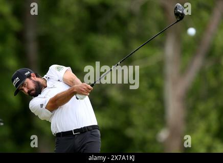 Mark Hubbard hits on the third hole during the second round of the ...