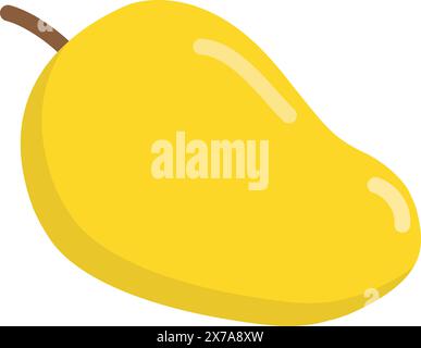 tropical fruit mango line icon vector illustration Stock Vector Image ...