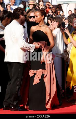 Edgar Ramirez und Zoe Saldana bei der Emilia Perez Film Premiere am 18. ...