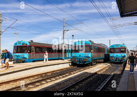 Linha do Algarve, train station, trainline, Faro, Algarve, Portugal ...