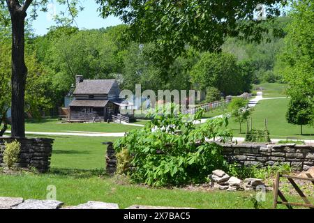 Panoramic view of Daniel Boone Homestead Stock Photo - Alamy